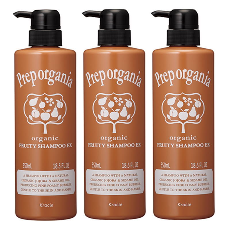 【楽天市場】クラシエ プレップオーガニア フルーティシャンプーEX 550ml【3個セット】：PECHKA