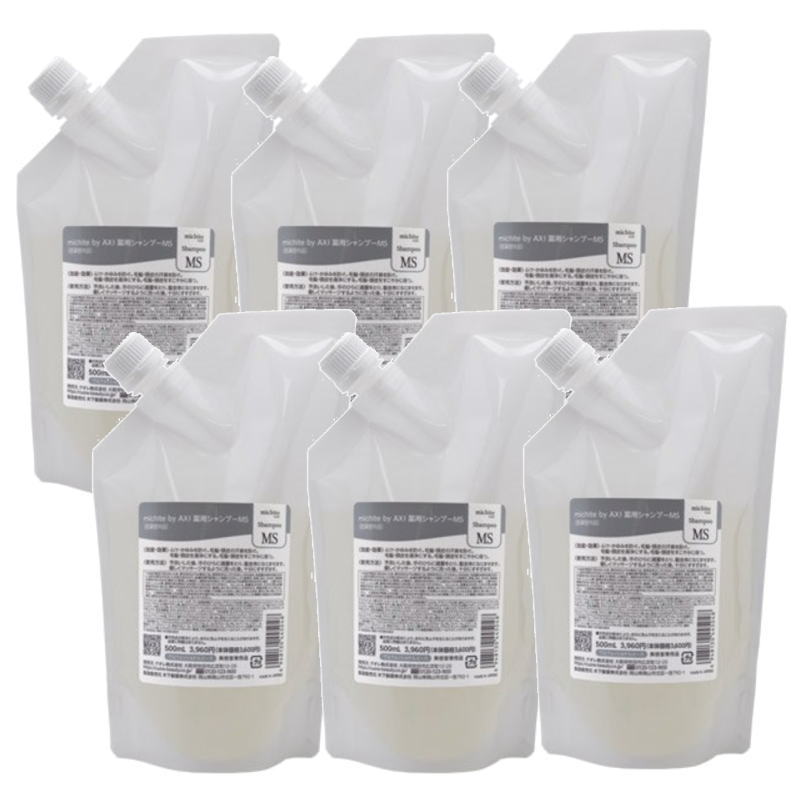 【楽天市場】クオレ michite by AXI 薬用シャンプーMS 500mlリフィル【6個セット】：PECHKA