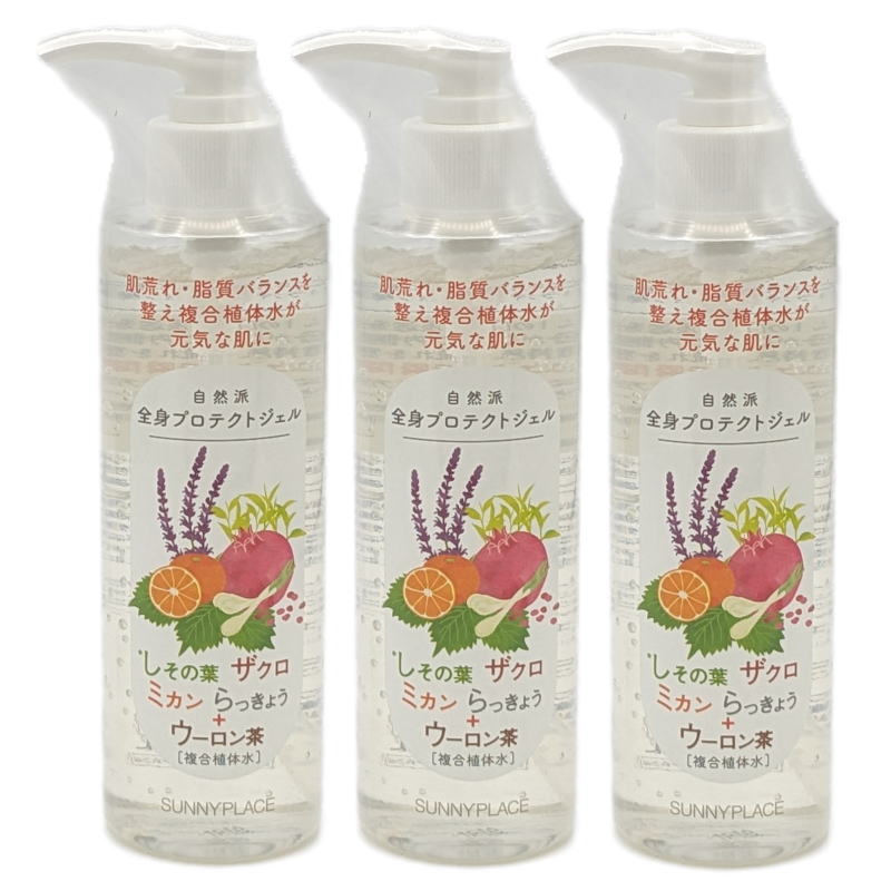 【楽天市場】サニープレイス しその葉＋ミカン 全身プロテクトジェル 200ml【×3点セット】：PECHKA