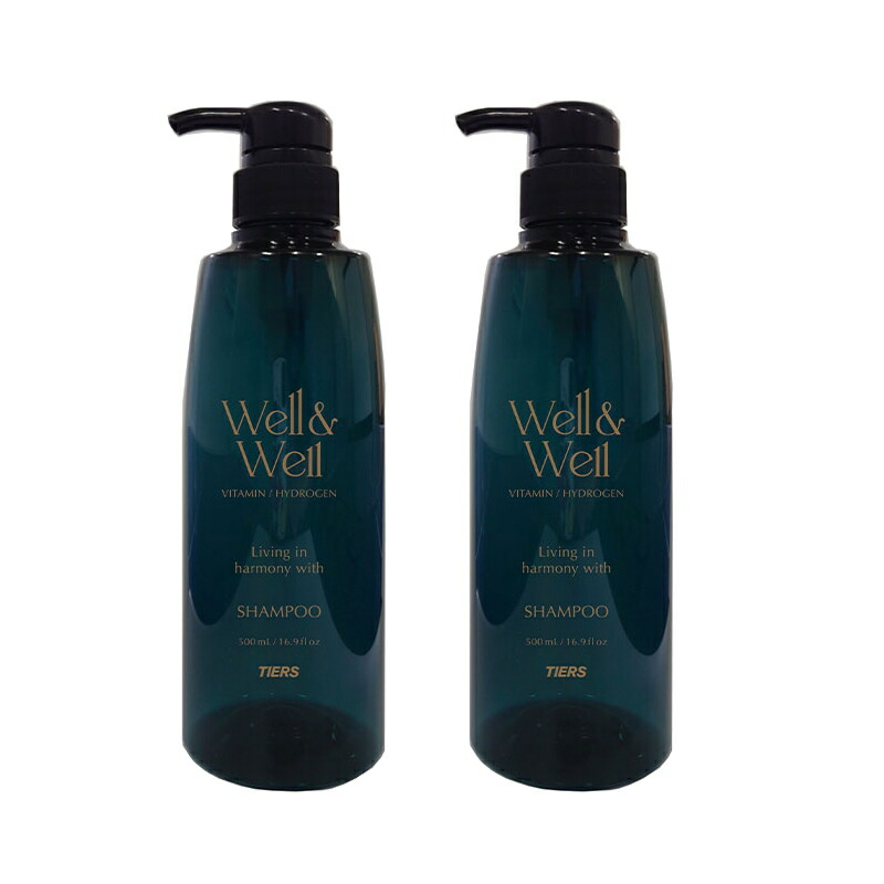 【楽天市場】ティアーズ ウェル＆ウェル ビタミンシャンプー 500ml ×2個セット：PECHKA