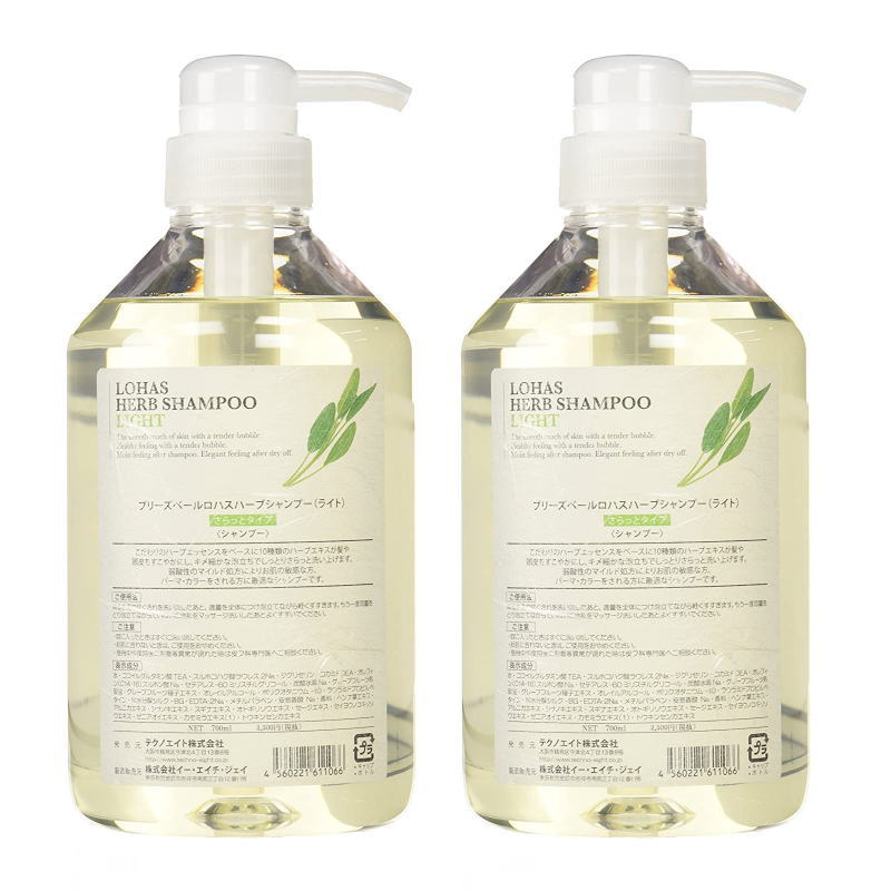 【楽天市場】テクノエイト ロハスハーブシャンプー ライト (さらっとタイプ) 700ml【2個セット】：PECHKA