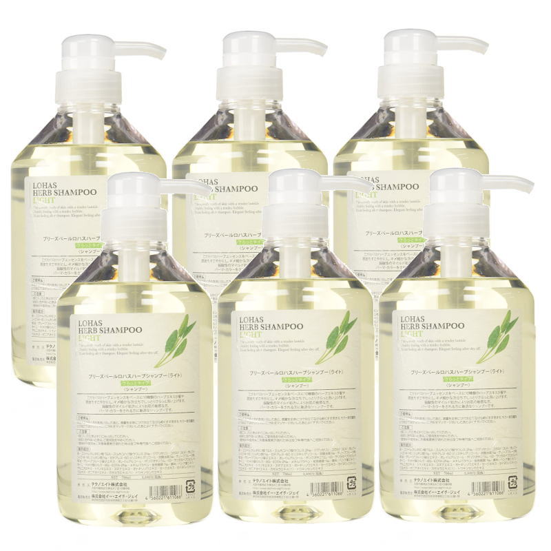 【楽天市場】テクノエイト ロハスハーブシャンプー ライト (さらっとタイプ) 700ml【6個セット】：PECHKA