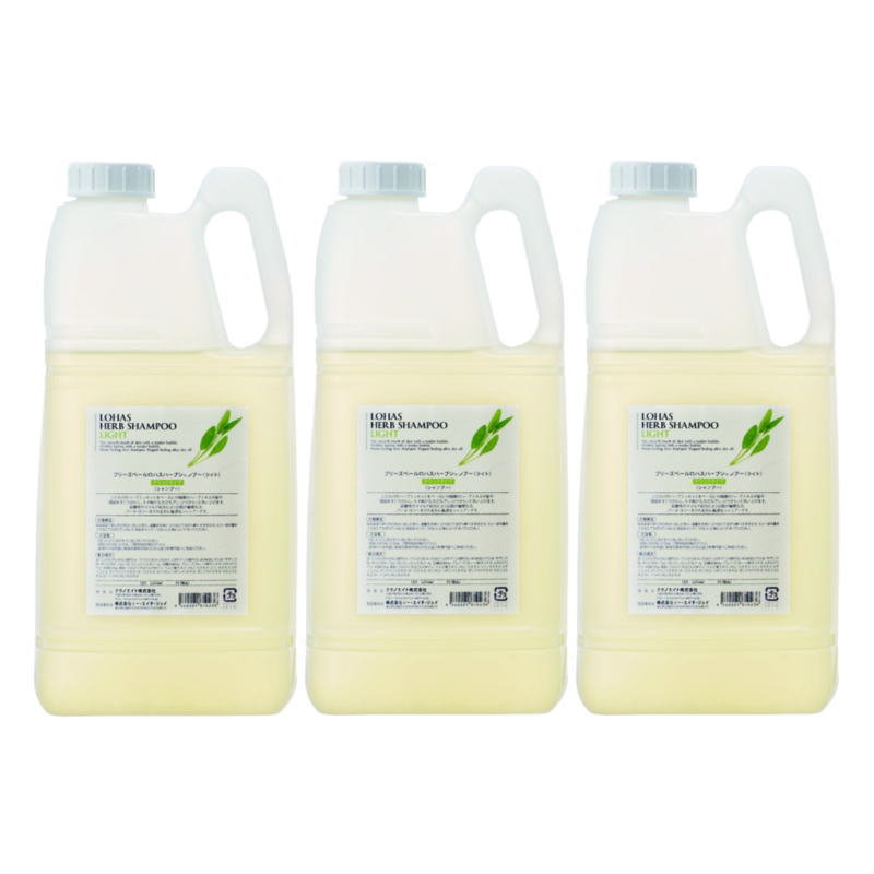 【楽天市場】テクノエイト ロハスハーブシャンプー ライト (さらっとタイプ) 2000ml リフィル【3個セット】：PECHKA