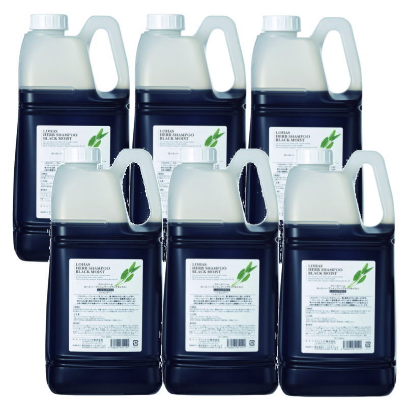 【楽天市場】テクノエイト ロハスハーブシャンプー ブラックモイスト (しっとり艶タイプ) 2000ml リフィル【6個セット】：PECHKA