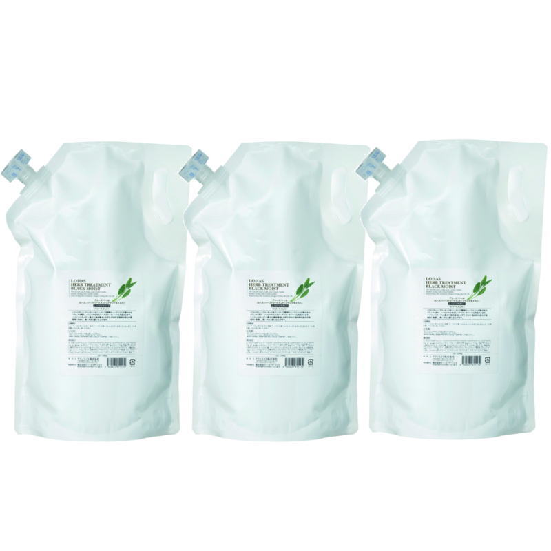 【楽天市場】テクノエイト ロハスハーブトリートメント ブラックモイスト 2000g リフィル【3個セット】：PECHKA