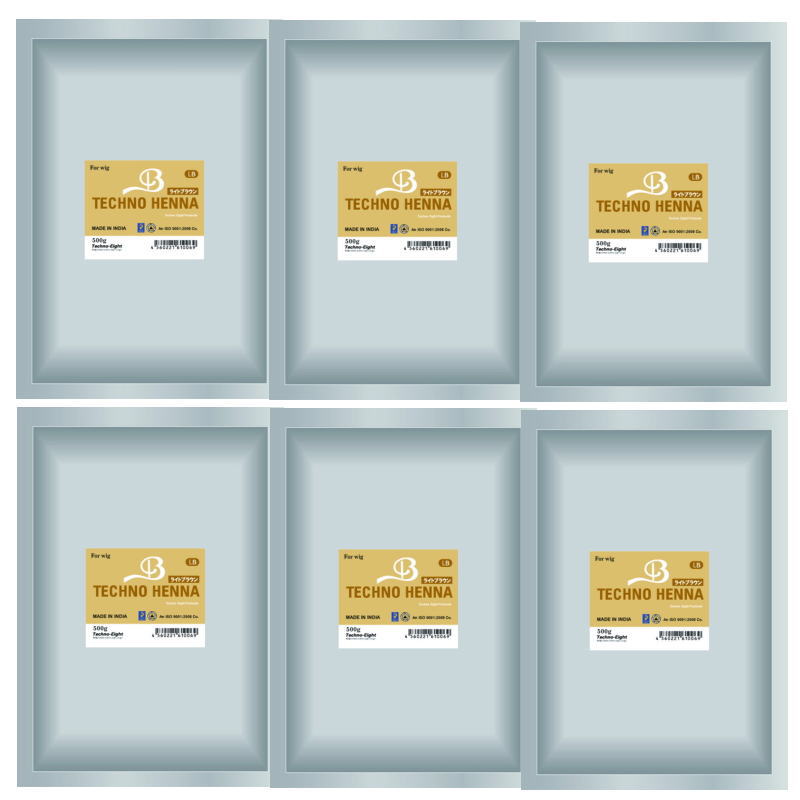 【楽天市場】テクノエイト テクノヘナ ライトブラウン 500g (人毛への使用不可)【6個セット】：PECHKA