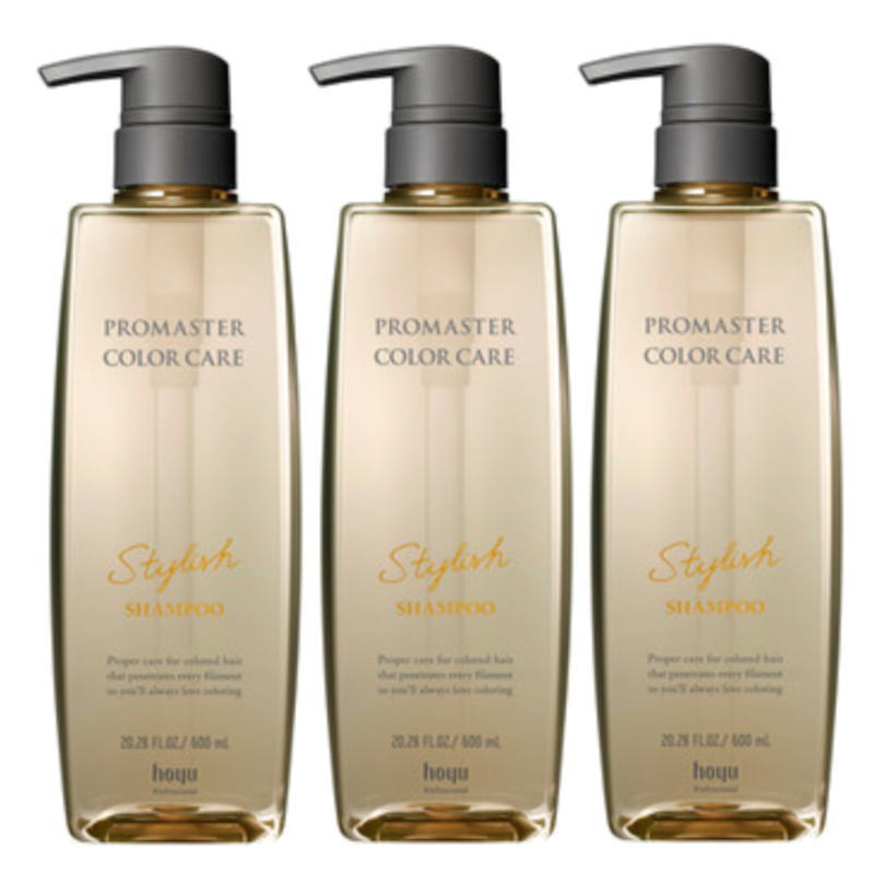 【楽天市場】hoyu ホーユープロフェッショナル プロマスター カラーケア スタイリッシュ シャンプー 600ml×3点セット：PECHKA