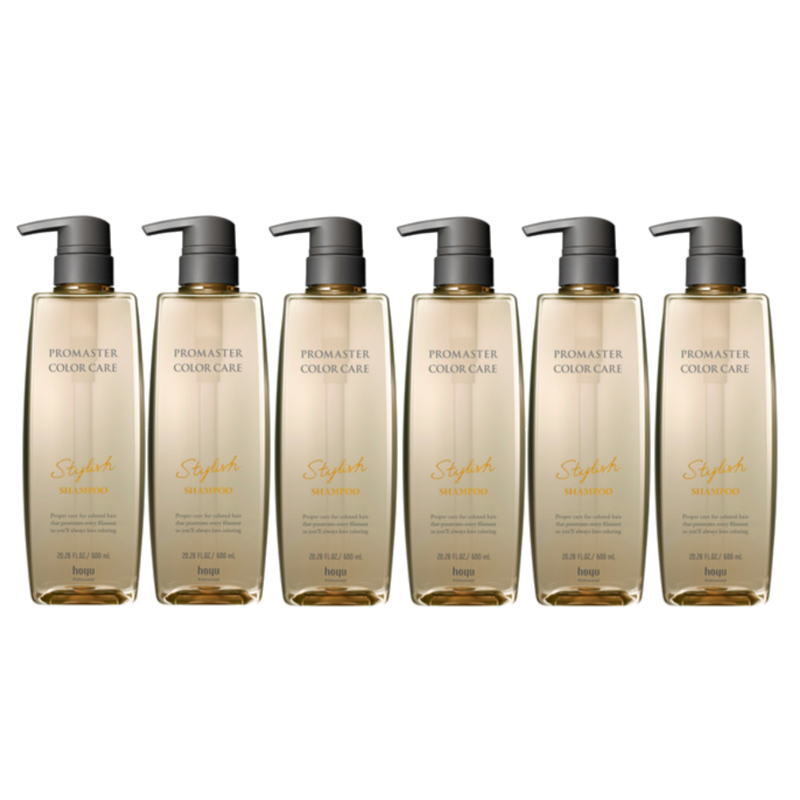 【楽天市場】hoyu ホーユープロフェッショナル プロマスター カラーケア スタイリッシュ シャンプー 600ml×6点セット：PECHKA