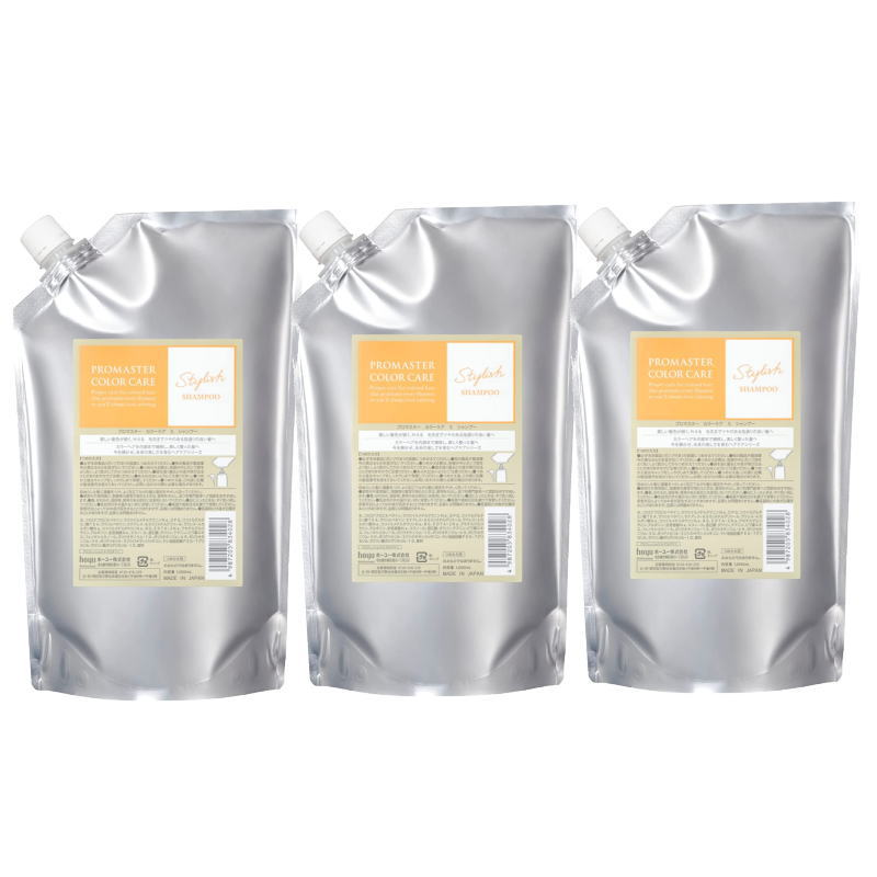 【楽天市場】hoyu ホーユープロフェッショナル プロマスター カラーケア スタイリッシュ シャンプー 1000mlリフィル×3点セット：PECHKA