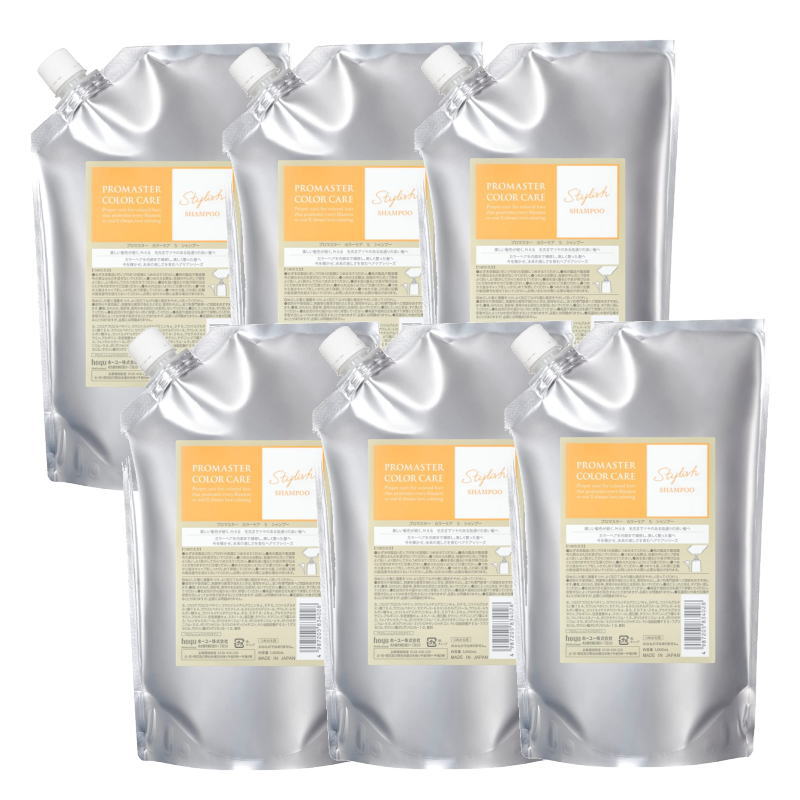 【楽天市場】hoyu ホーユープロフェッショナル プロマスター カラーケア スタイリッシュ シャンプー 1000mlリフィル×6点セット：PECHKA