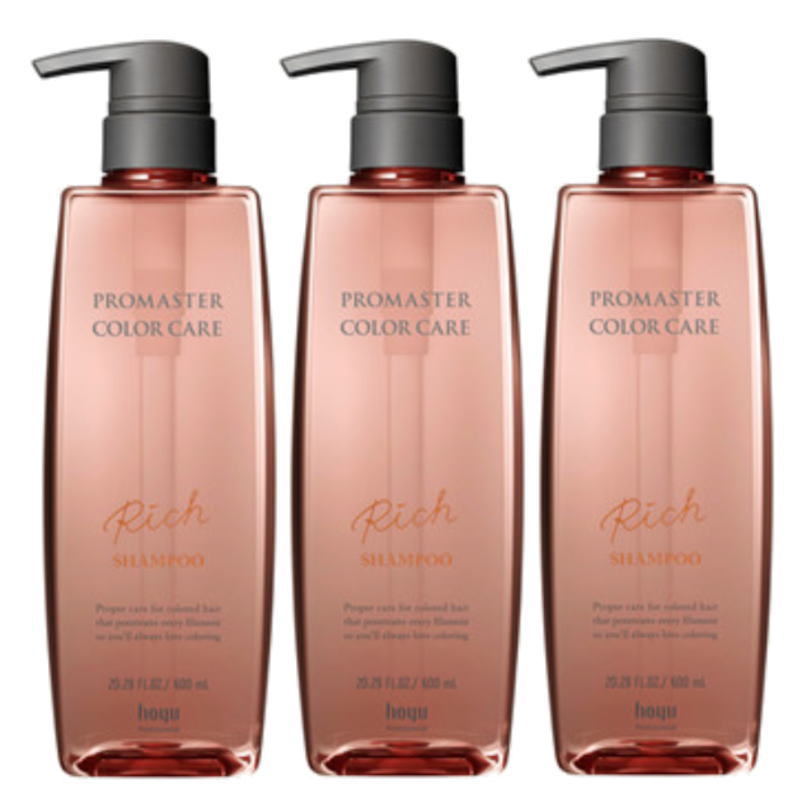 【楽天市場】hoyu ホーユープロフェッショナル プロマスター カラーケア リッチ シャンプー 600ml×3点セット：PECHKA