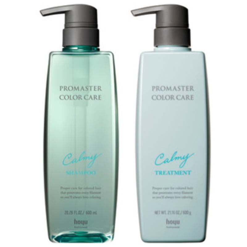 【楽天市場】hoyu ホーユープロフェッショナル プロマスター カラーケア カーミー シャンプー 600ml ヘアトリートメント 600gセット：PECHKA