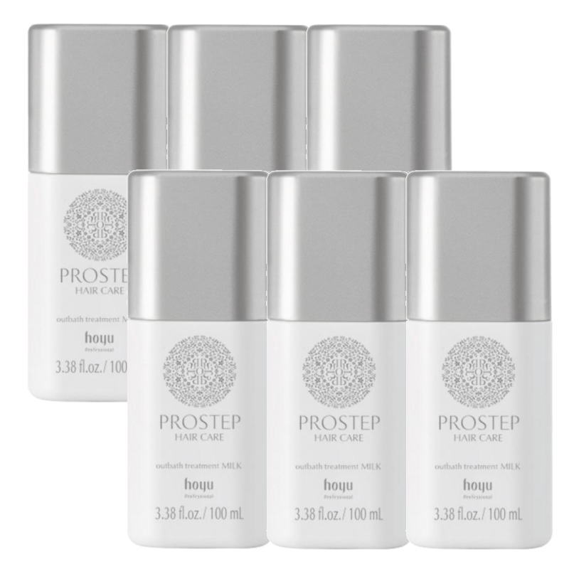 【楽天市場】hoyu ホーユープロフェッショナル プロステップ ヘアケア アウトバストリートメントミルク 100ml×6点セット：PECHKA