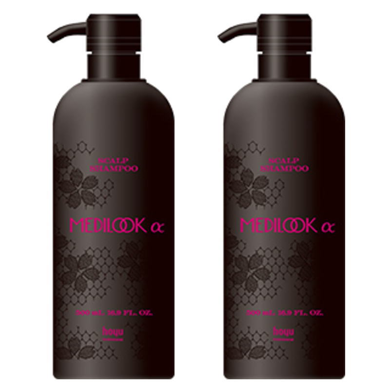 【楽天市場】hoyu ホーユープロフェッショナル メディルックα スキャルプシャンプー 500ml×2点セット：PECHKA