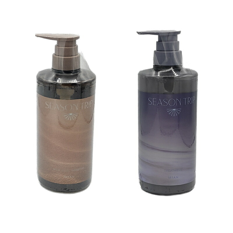 【楽天市場】ミアンビューティー シーズントリップ マイルドクールシャンプー (600ml) トリートメント (590g)セット：PECHKA