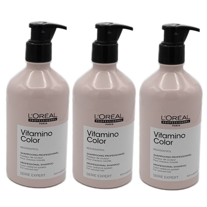 【楽天市場】ロレアル プロフェッショナル セリエ エクスパート ビタミノカラー シャンプー 500ml×3点セット：PECHKA