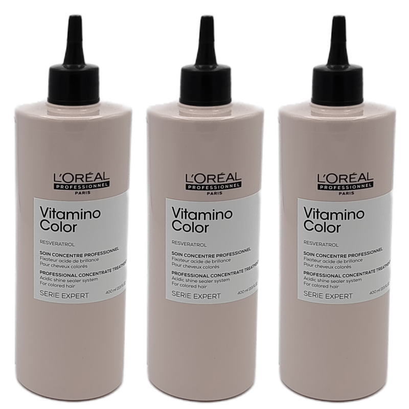 【楽天市場】ロレアル プロフェッショナル セリエ エクスパート ビタミノカラー コンサントレ 400ml×3点セット：PECHKA
