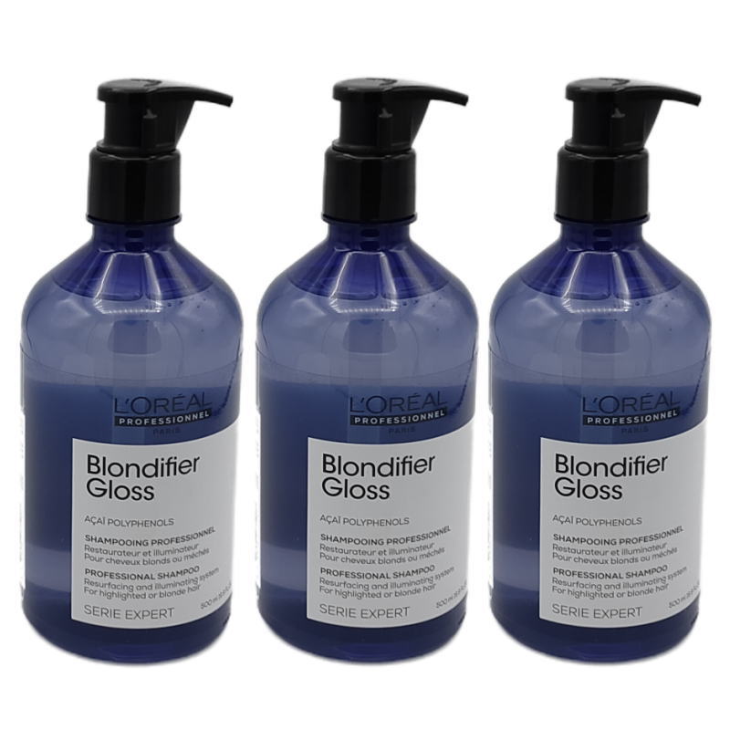 【楽天市場】ロレアル プロフェッショナル セリエ エクスパート ブロンディファイアー シャンプー 500ml×3点セット：PECHKA