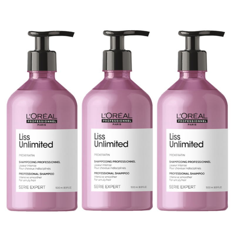【楽天市場】ロレアル プロフェッショナル セリエ エクスパート リスアンリミテッド シャンプー 500ml×3点セット：PECHKA