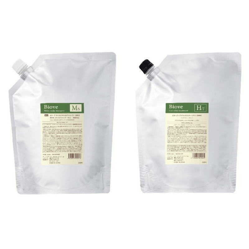 【楽天市場】デミ Biove（ビオーブ）[薬用]モイストスキャルプ シャンプー (2000ml) ヘアリラックス トリートメント (2000g)リフィルセット：PECHKA