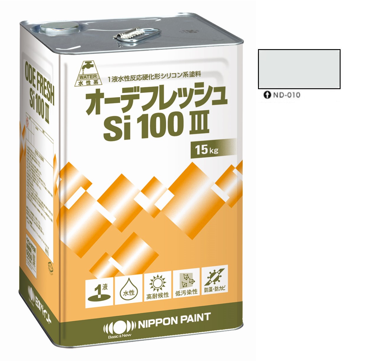 【楽天市場】オーデフレッシュSi100 3 ND-010 15kg 【日本ペイント】：ペイントオール
