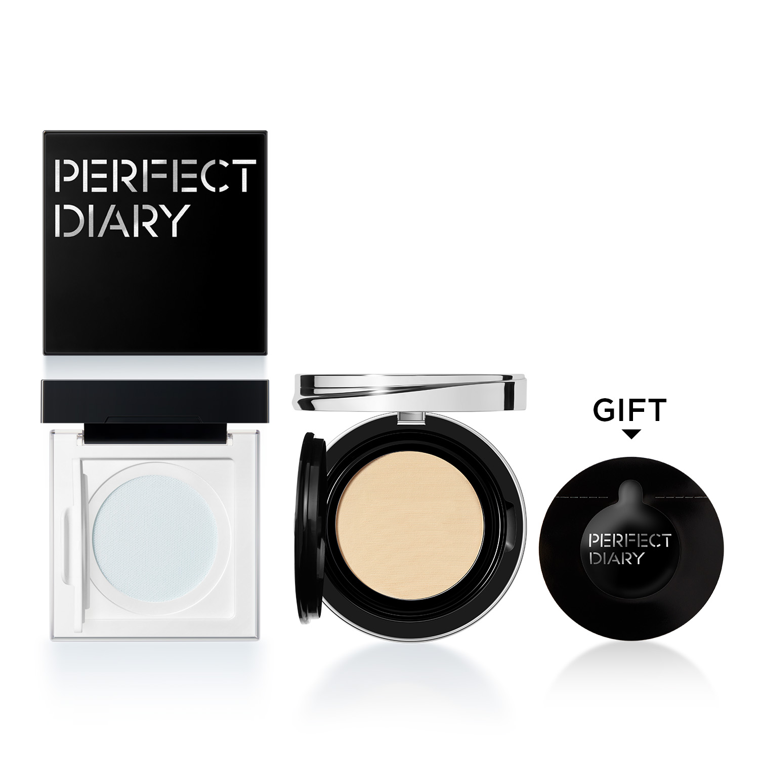 【楽天市場】★2個セット★PERFECT DIARY トランスルーシェントブルーリングルースパウダー カラーロッキングバージョン 7g+フローレスクッションファンデーションB02 12g ...