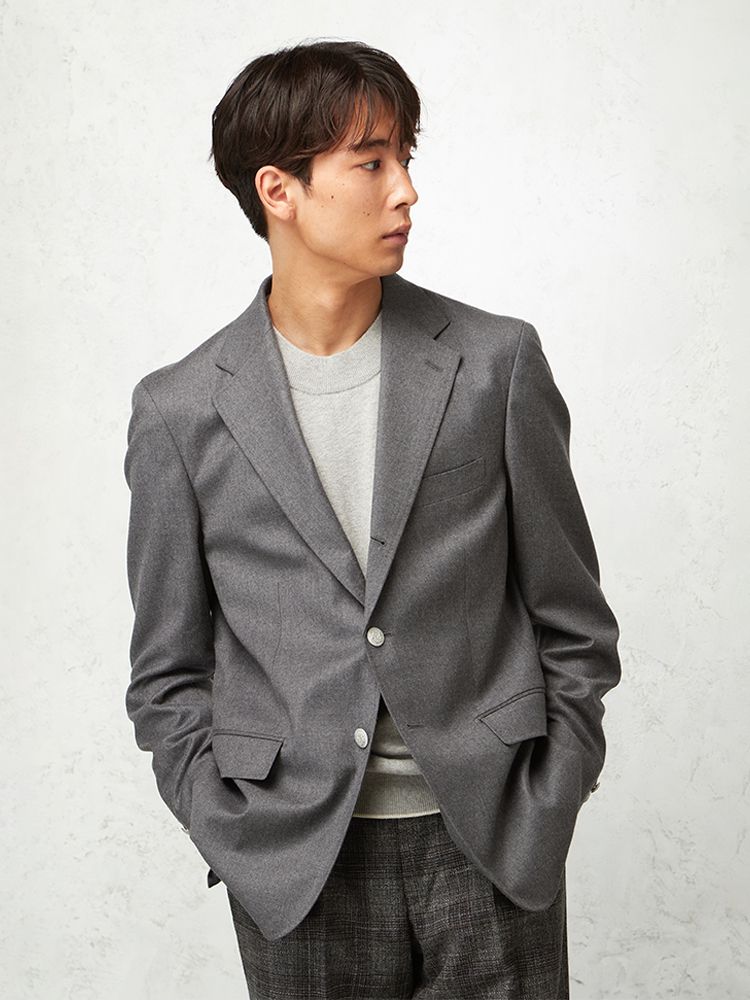 【楽天市場】メンズジャケット ダブル TRANS CONTINENTS REDA セットアップジャケット L．グレー S M L LL 3L ウール 秋冬 PSFA：PSFA ピーエスエフエー