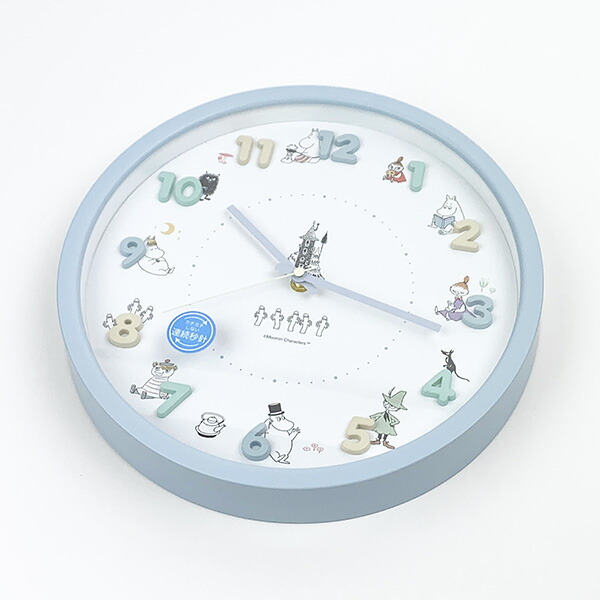 【楽天市場】ムーミン アイコンウォールクロック ホワイトブルー：キャラグッズ PERFECT WORLD TOKYO
