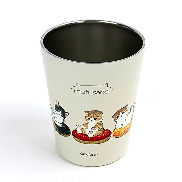 【楽天市場】mofusand もふさんど 2WAY真空二重タンブラーS（ドーナツにゃん) 290ml コップ キッチン：キャラグッズ PERFECT WORLD TOKYO