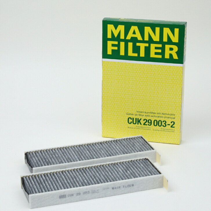 【楽天市場】MANN FILTER マン フィルター キャビンフィルター エアコンフィルター CUK29003-2 CITROEN シトロエン ...