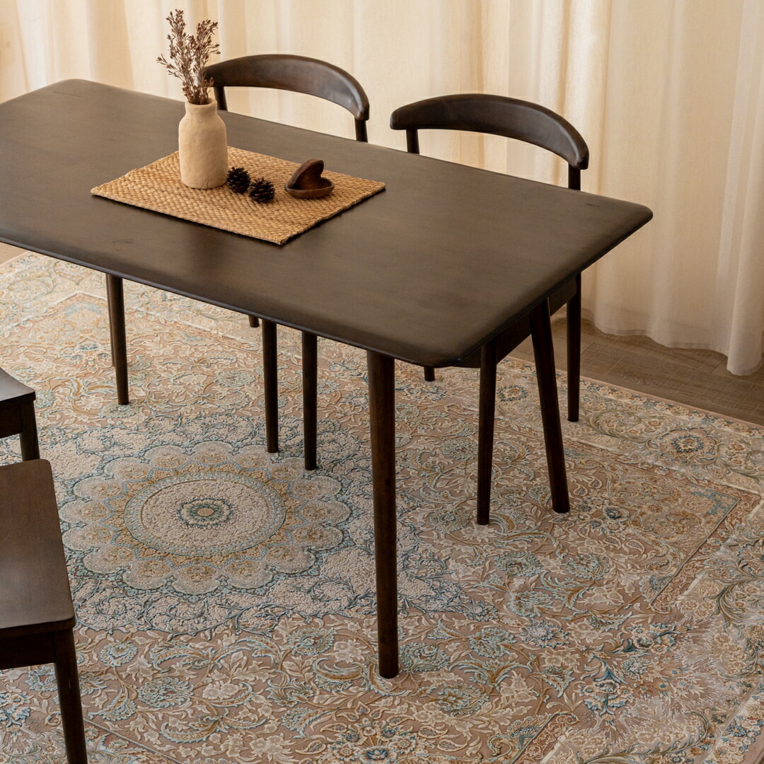 【楽天市場】【本場イラン産】200×250cm 織り目の細かさ144万ノット！ ペルシャ絨毯（機械織） タラネ柄 ネスカフェ色 （送料無料 おしゃれ 絨毯 ペルシャ絨毯風 ラグ 洗える ホット ...