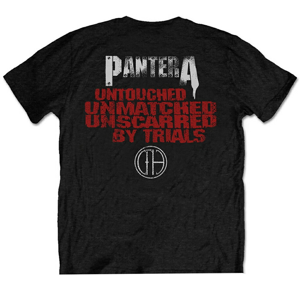 【楽天市場】(パンテラ) Pantera オフィシャル商品 ユニセックス Horned Skull Stencil Tシャツ コットン バック ...