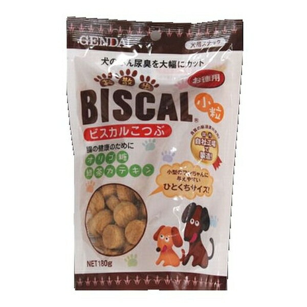 【楽天市場】 現代製薬 ビスカル小粒 徳用 180g | ビスカル 犬用おやつ 消臭ビスケット 小型犬用 腸活ビスケット 緑茶ポリフェノール ...