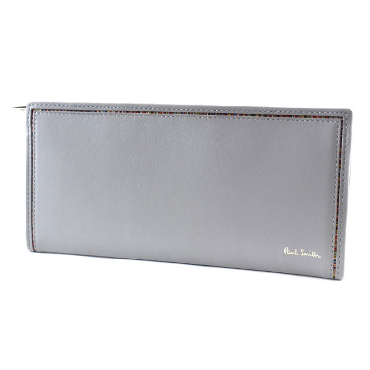 【楽天市場】ポールスミス 長財布 財布 メンズ ブランド Paul Smith L字 ファスナー 専用箱付 ストライプ インセットディテール ライト グレー 男性 紳士 本革 BPS277 ...