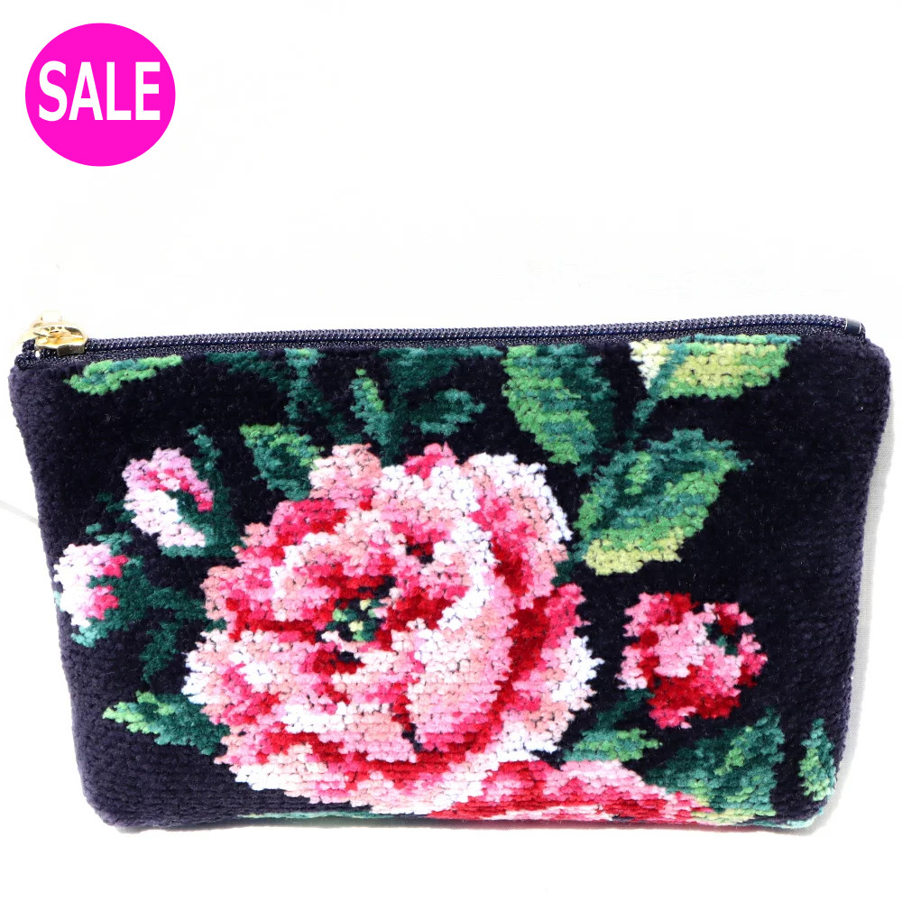 【楽天市場】フェイラーポーチ ☆【フェイラー正規品】 ローズアダージョ（柄名）ネイビー ROA-212032：プチアーク楽天市場店