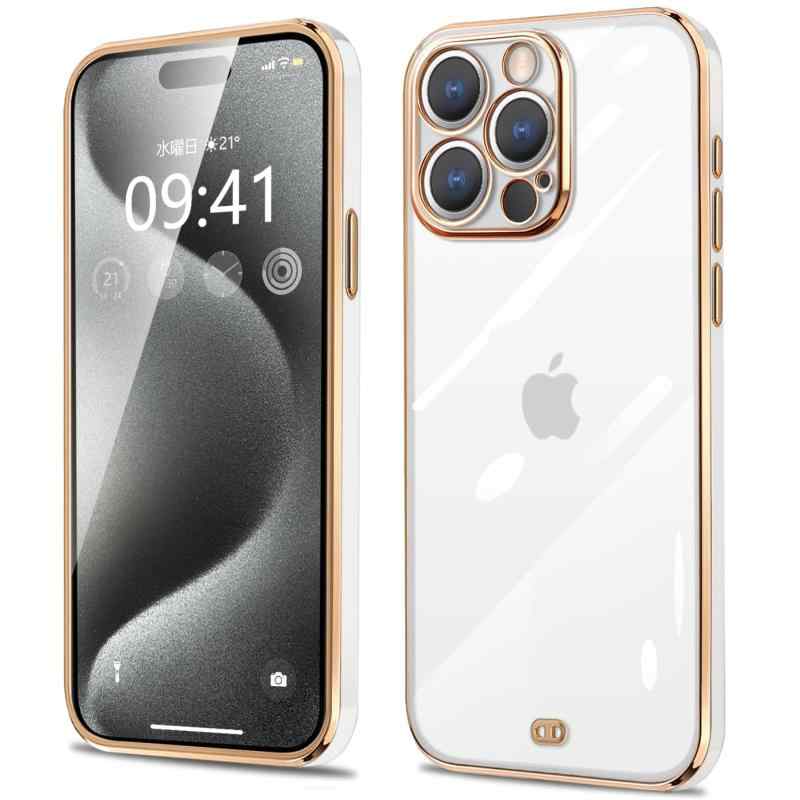 【楽天市場】iPhone15 Pro ケース クリア アイフォン15pro カバー 透明 シリコン メッキ加工 耐衝撃 TPU 落下防止 防塵 薄型 軽量 一体型 変形防止 人気 おしゃれ ...