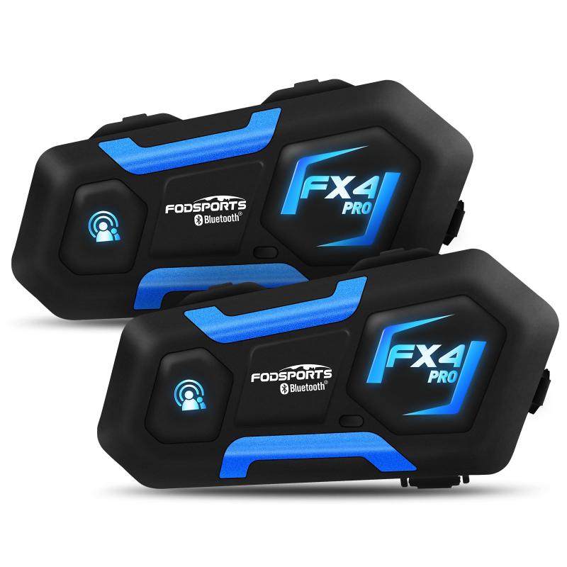 【楽天市場】FODSPORTS バイク インカム FX4 PRO インカム 4人同時通話 バイクインカム FMラジオ聴け ユニバーサル接続 ...