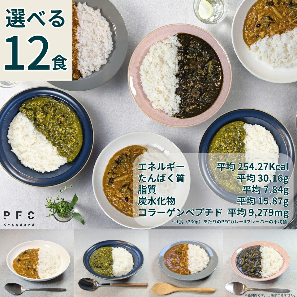 【楽天市場】PFC Standard PFC Curry（カレー） 選べる12食 高たんぱく コラーゲン 低脂質 低カロリー PFCバランス 冷凍食品 健康 置き換え レンジ 冷凍：PFC ...