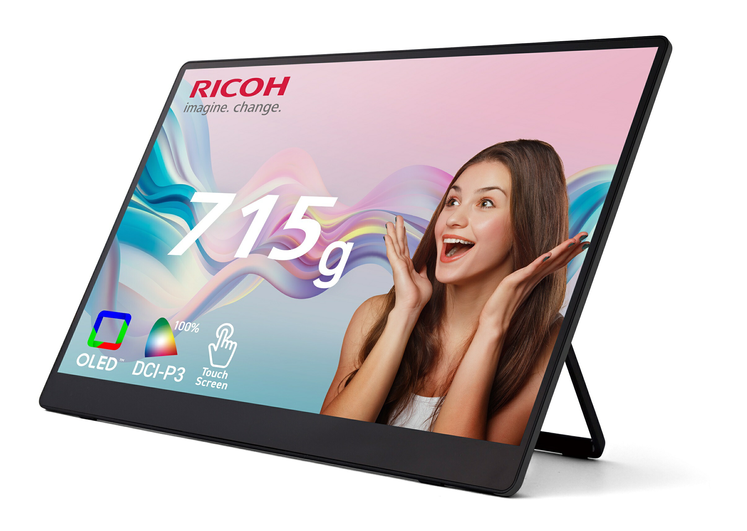 【楽天市場】RICOH Light Monitor 150BW（15.6インチ有機ELポータブルタッチディスプレイ。ワイヤレス＆USB接続タイプ。）：PFUダイレクト楽天市場店