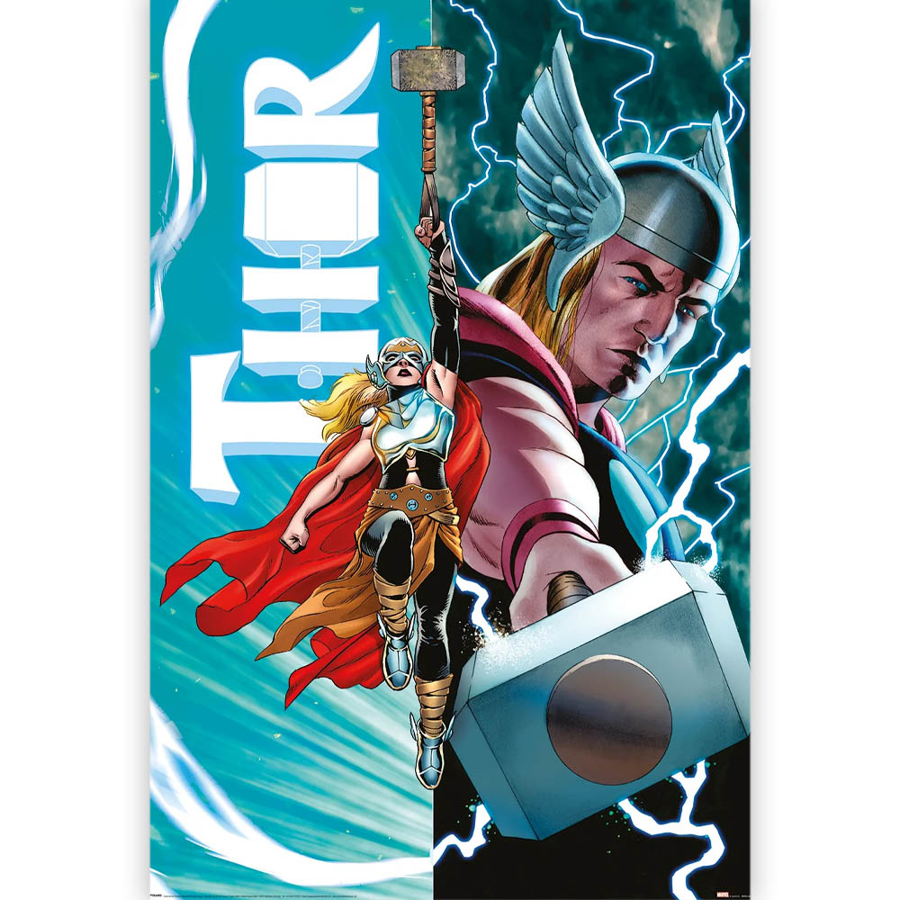 【楽天市場】THOR マイティ・ソー - Thor Vs Female Thor / ポスター 【公式 / オフィシャル】：PGS