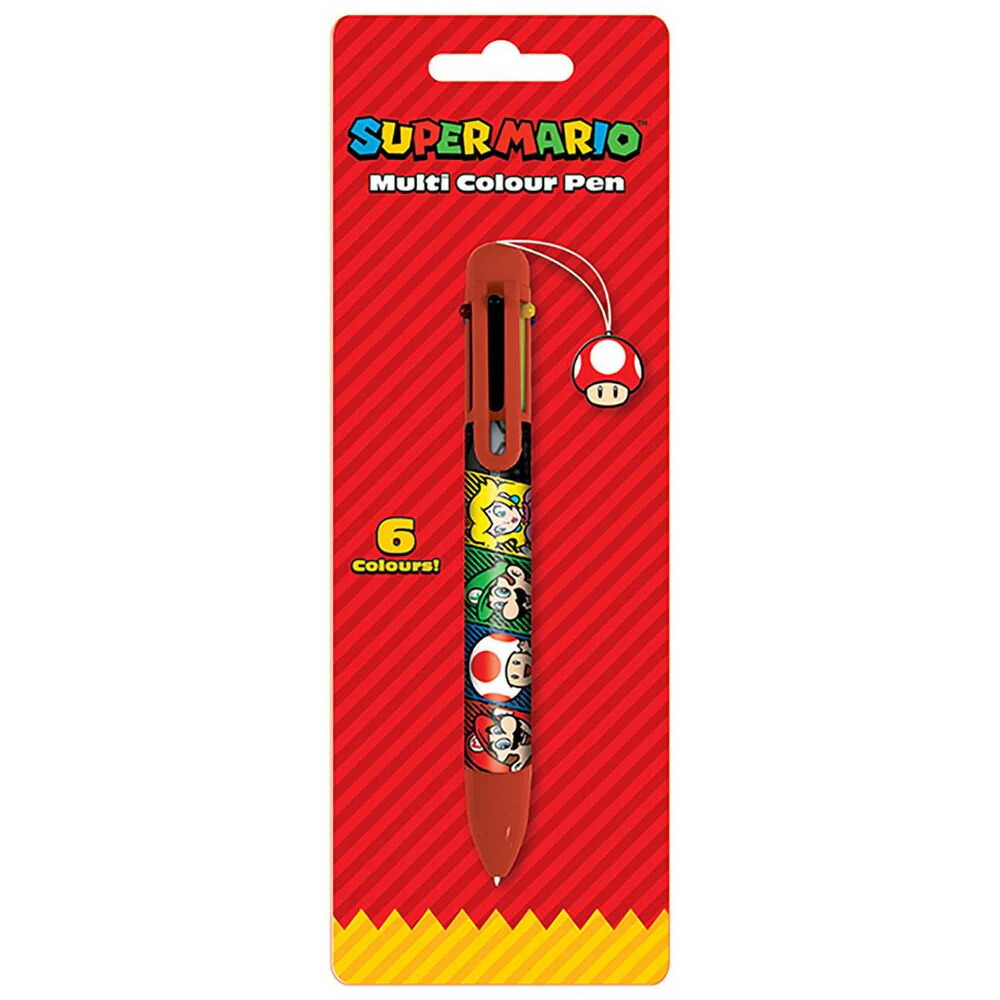 【楽天市場】SUPER MARIO スーパーマリオ - 4 Colour / 6色マルチカラーペン / 筆記具：PGS
