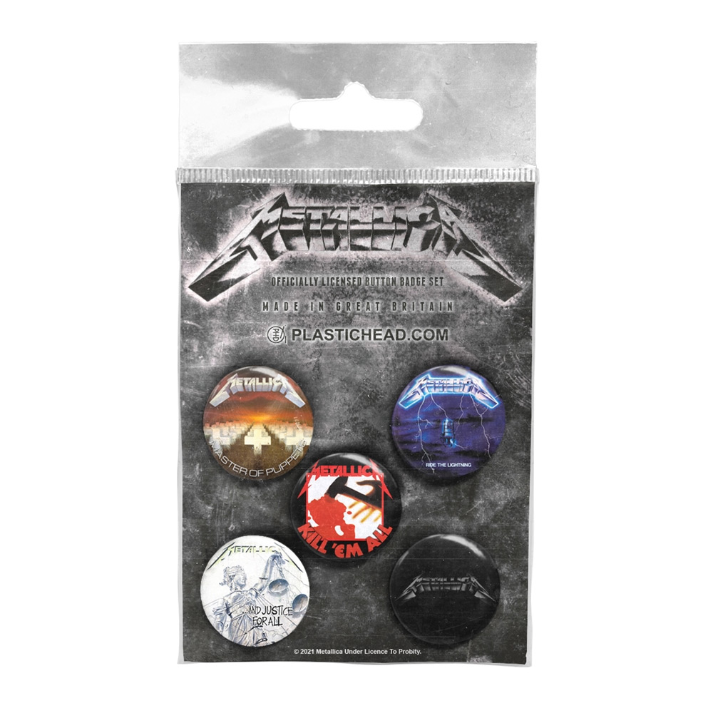 【楽天市場】METALLICA メタリカ - ALBUMS 1983-1991 BUTTON BADGE SET / バッジ 【公式 ...