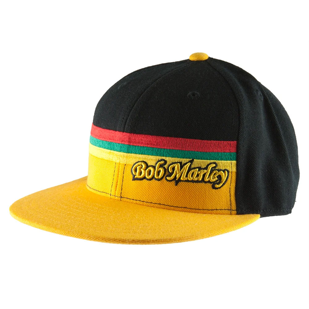 【楽天市場】BOB MARLEY ボブマーリー (生誕 80年 ) - Yellow Rasta Stripe Fitted Cap / 限定 ...