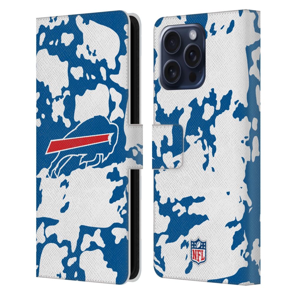 【楽天市場】BUFFALO BILLS（NFL） バッファロービルズ バッファロービルズ - Cow Animal Print レザー手帳型 ...