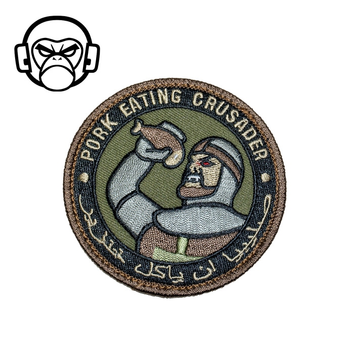 【楽天市場】MSM Pork Eating Crusader Patch【Mil-Spec Monkey ポーク イーティング クルセイダー ...