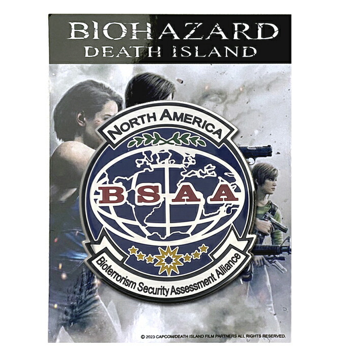 【楽天市場】BIOHAZARD BSAA METAL STICKER DETH ISLAND【バイオハザード BSAAメタルステッカー デスアイランド 】ゲーム カプコン capcom ...