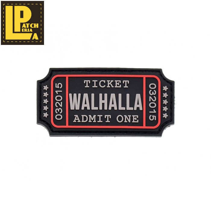 【楽天市場】LA PATCHERIA Valhalla ticket PATCH【ラパッチェリア PVCワッペン】メンズ サバゲ サバゲー ...