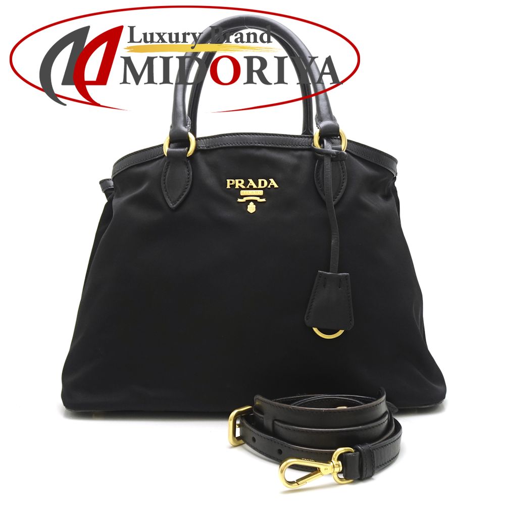 【楽天市場】プラダ PRADA 1BA579 2WAYバッグ 斜め掛け ナイロン×レザー NERO ブラック/057783【中古】：Luxury Brand ミドリヤ楽天市場店