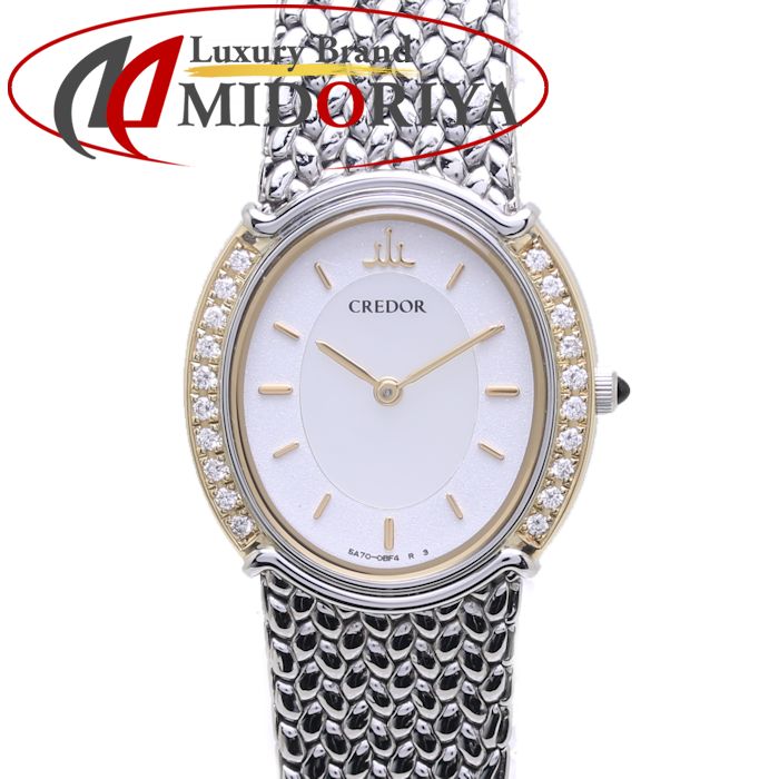 【楽天市場】セイコー クレドール【'18年購入】GSWE942 5A70-0AT0 ダイヤベゼル シェル K18YG/SS レディース ...