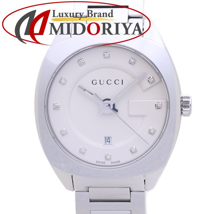 【楽天市場】GUCCI グッチ GG2570 YA142504【'21年購入】12Pダイヤ レディース クォーツ 142.5 /38593 ...